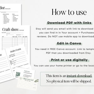 Plant Shop Signs Bundle Vendor Plant Business Template Garden Social ...