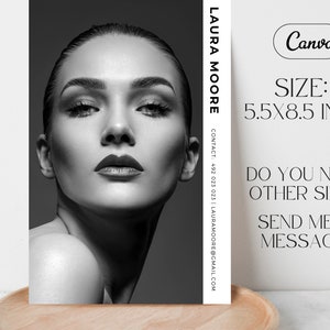 Model Comp Card Template, Modeling Zed Card, Fashion Resume Photo Card ...