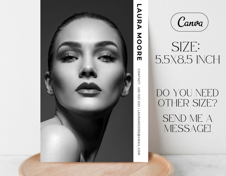 Model Comp Card Template, Modeling Zed Card, Fashion Resume Photo Card ...