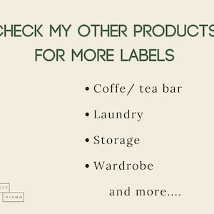 Tea Bar Labels, Minimalistic Tea Station Stickers, Elegant Tea ...