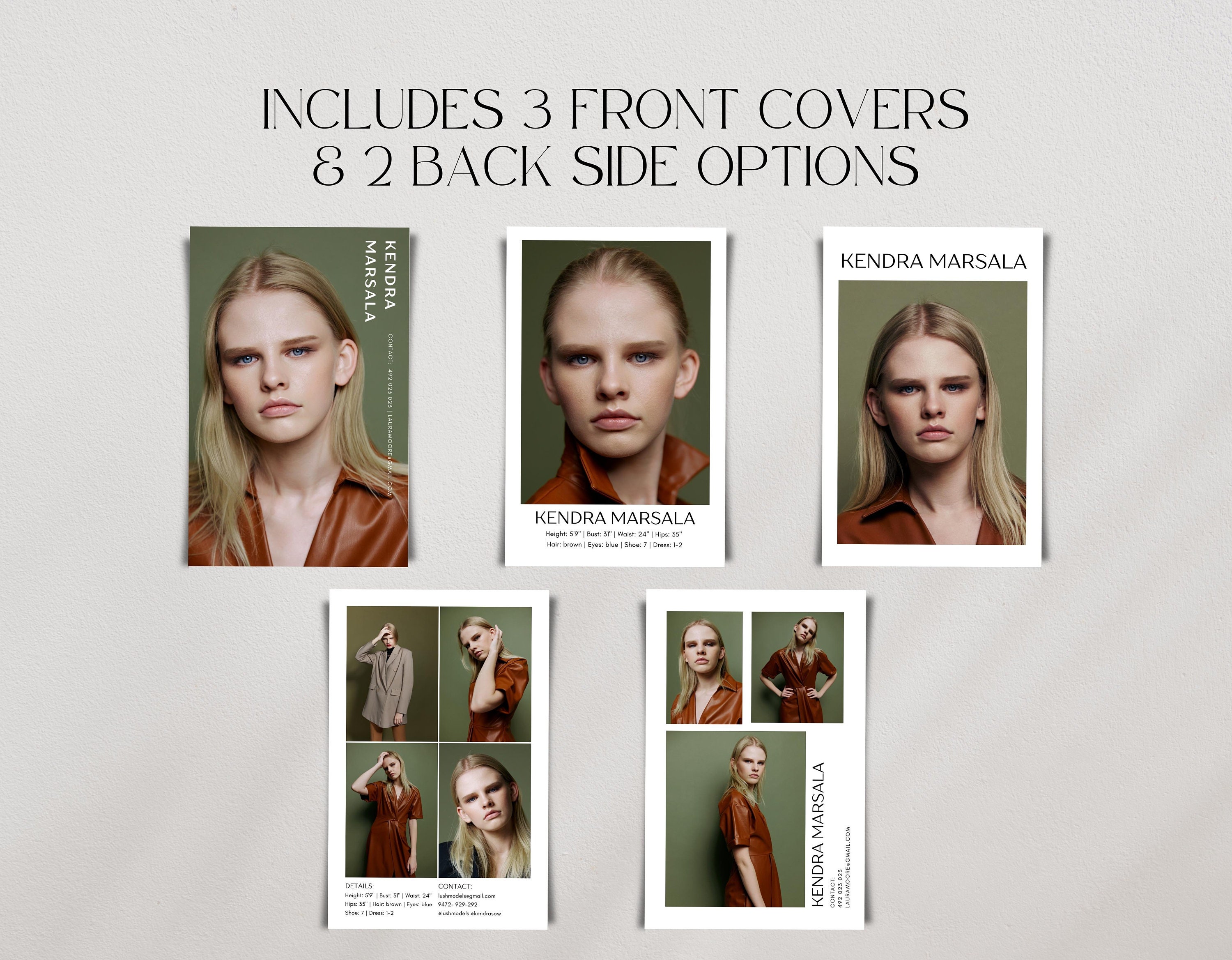 Editable Model Comp Card Template: Fashion Z Card (5.5x8.5) (canva ...