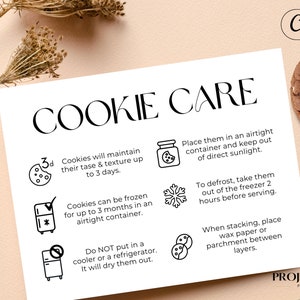 Cookie Care Card, Edit in Canva, Thank You Note for Customer, Cookie ...