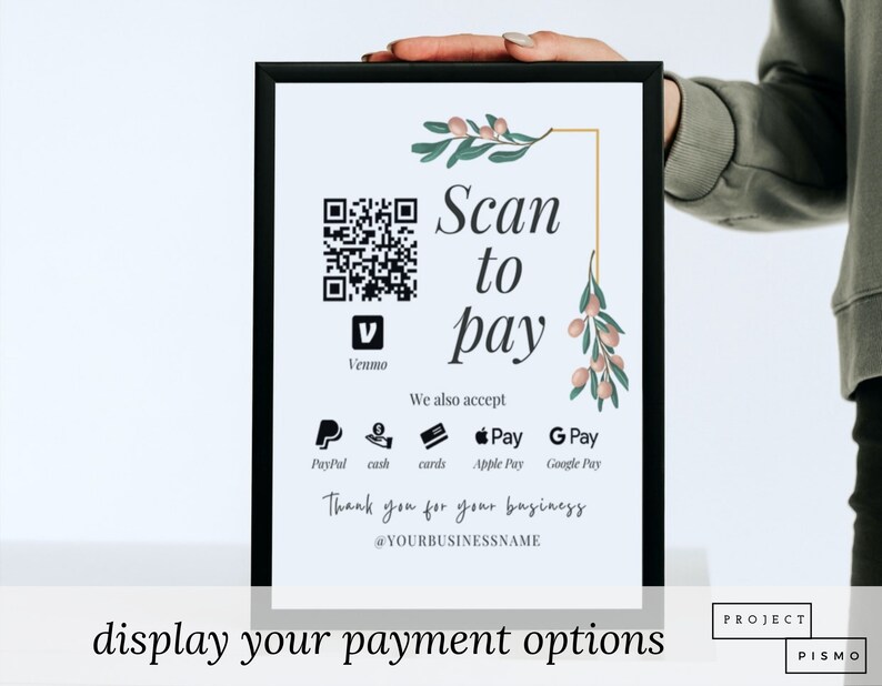 Design QR Code Sign Template Customizable Scanning Qr Codes | Etsy