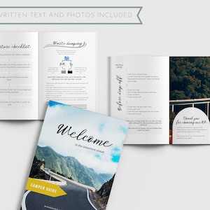 RV Rental Welcome Book Template, Camper Rental Guidebook, Booklet for ...