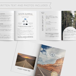 RV Rental Welcome Guidebook Template Motorhome Binder Camper - Etsy