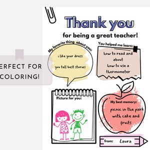 Teacher Appreciation Week Printable, End of School Year Gift, Teacher ...