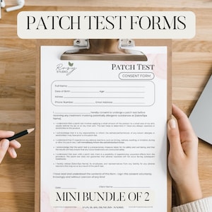 Editable Patch Test Waiver Form - Canva Template for Skin Sensitivity ...