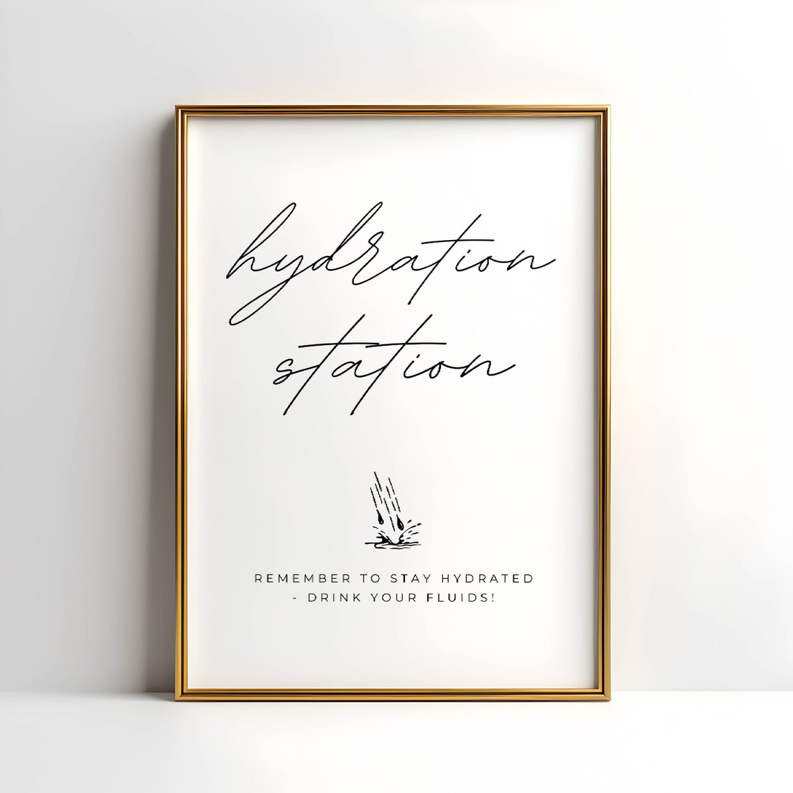 Hydration Station Sign: Minimalist Wedding Bar Decor (printable ...