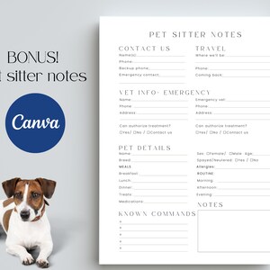 Editable Dog Resume, Pet Bio Cv, Renting Dog Profile, Foster Cat Bio ...