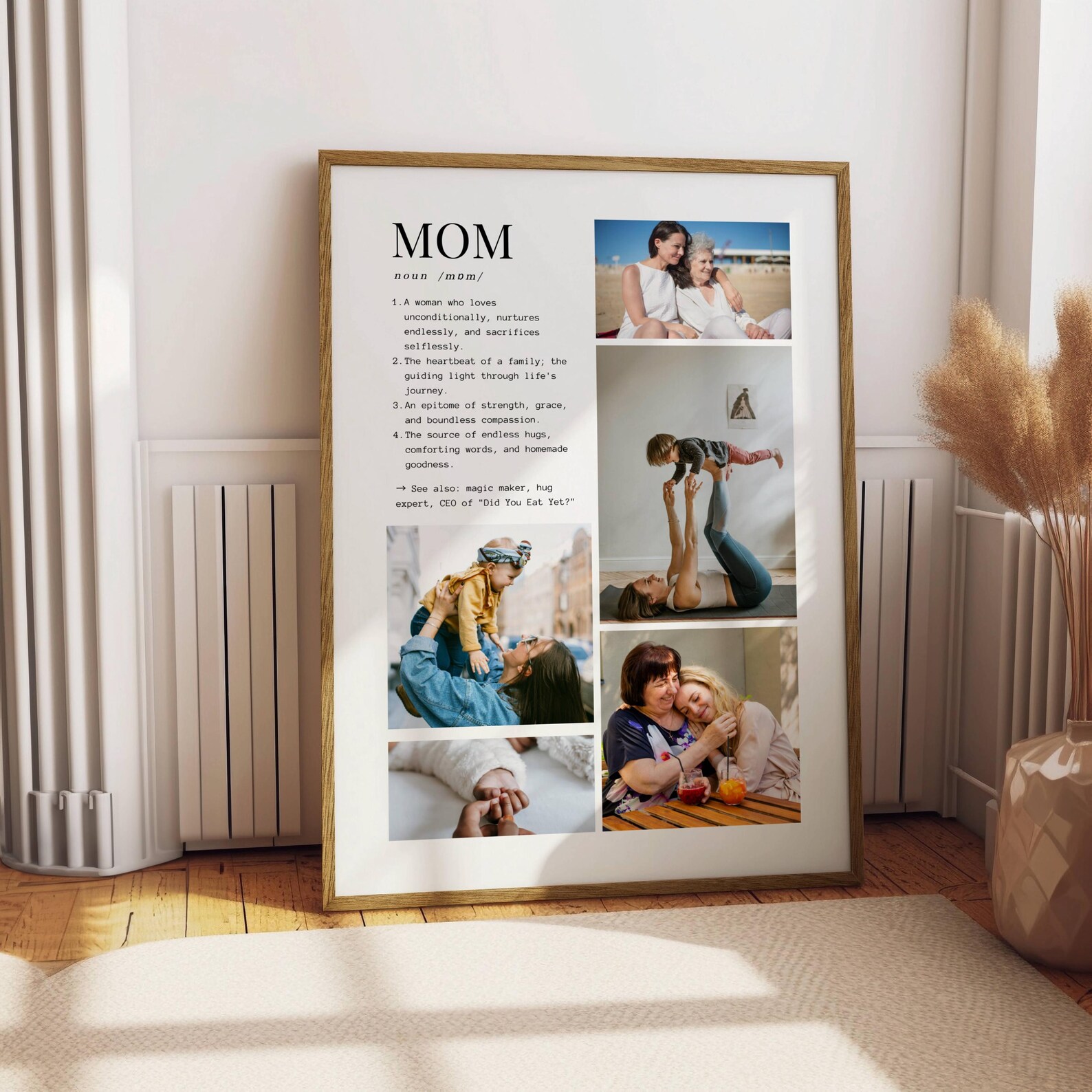 Personalized Mom Definition Wall Art Printable Poster Photo Gift From ...