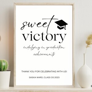 Graduation Delights - Printable Editable Grad Dessert Bar Sign, Sweet ...