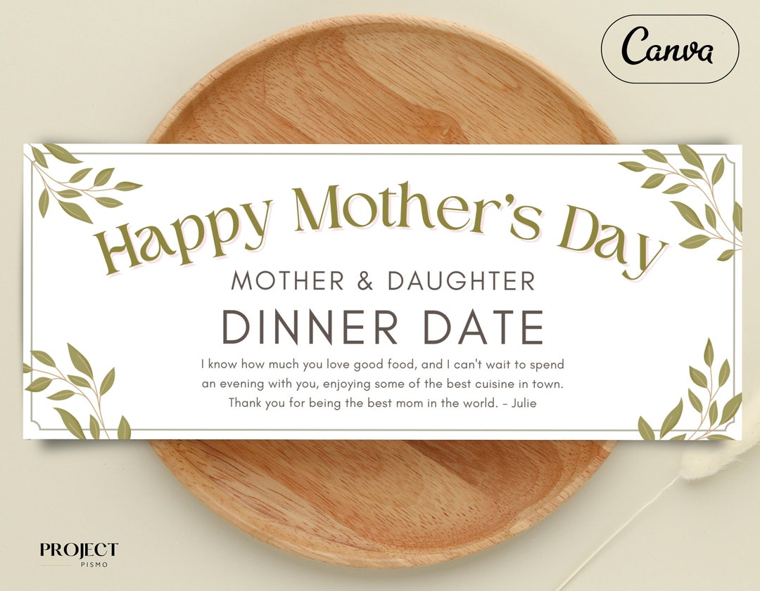 Mom's Favor Voucher Template Editable and Printable, Mum Gift Ticket ...