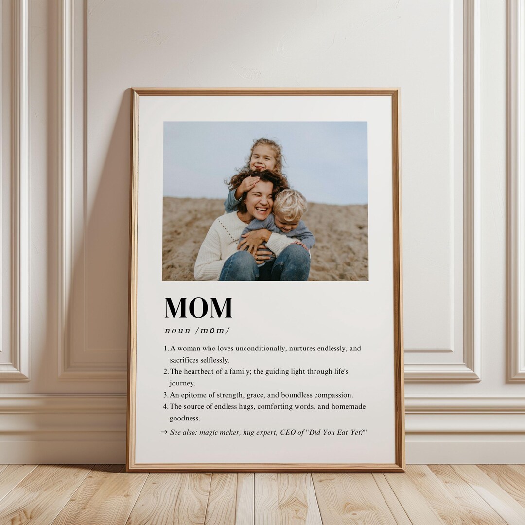 Mom Definition Photo Collage – Printable & Customizable Poster – Mother ...