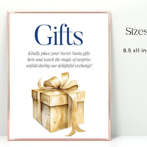 Secret Santa Printable Bundle, Secret Santa Questionnaire, Printable ...