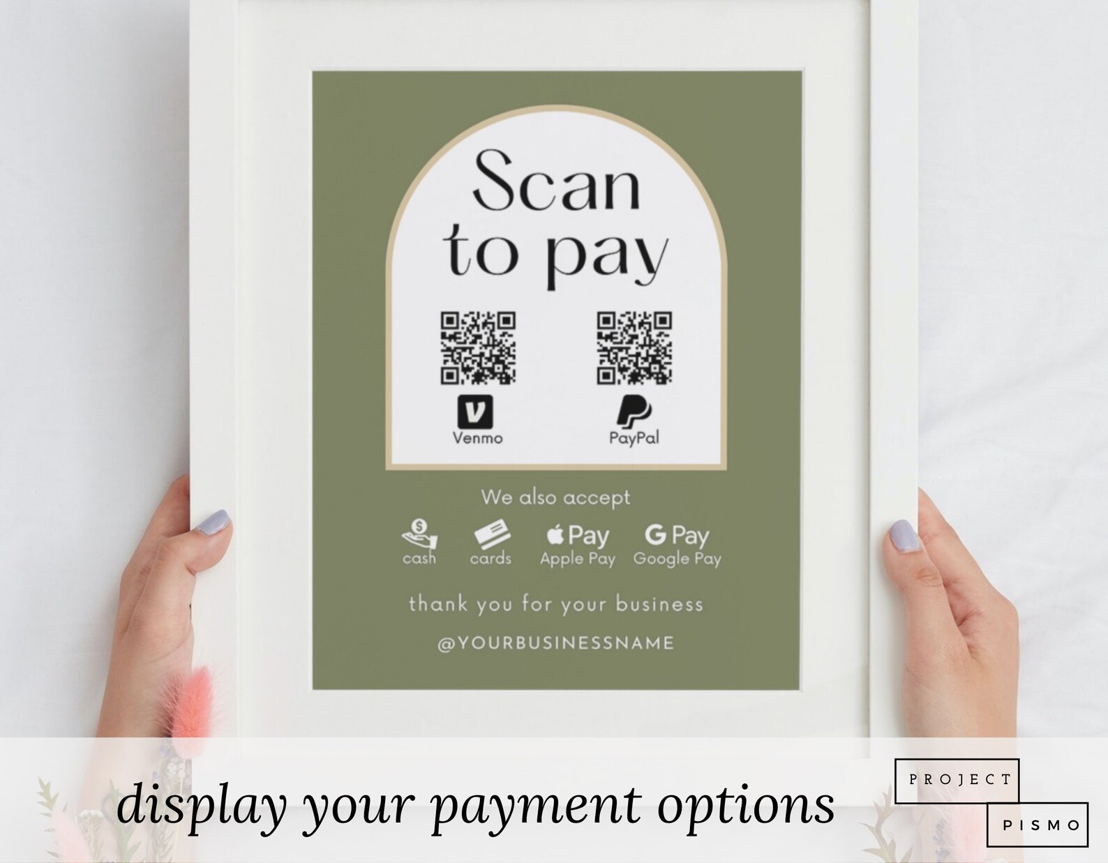 Contactless Payment Sign for Craft Show Local Market San to - Etsy