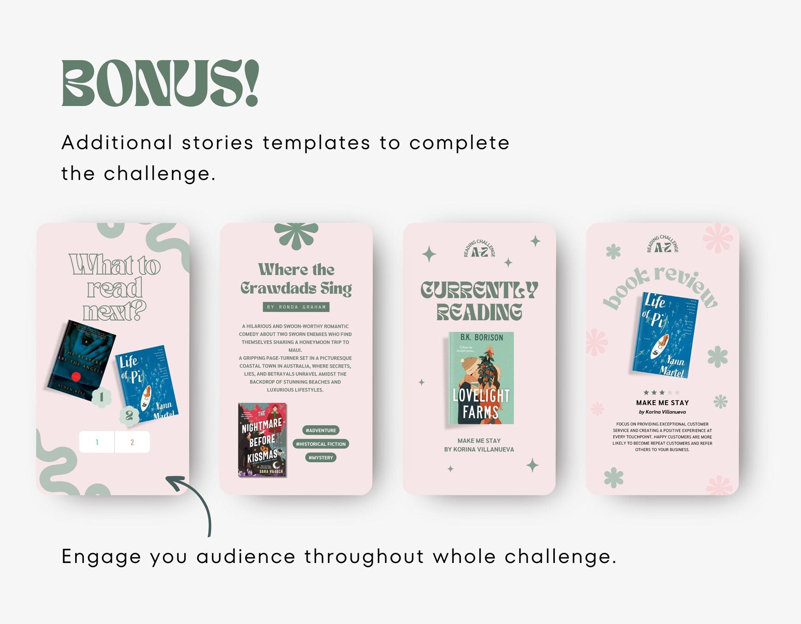 A to Z Book Challenge ABC Alphabet Reading Challenge Template Bookish ...