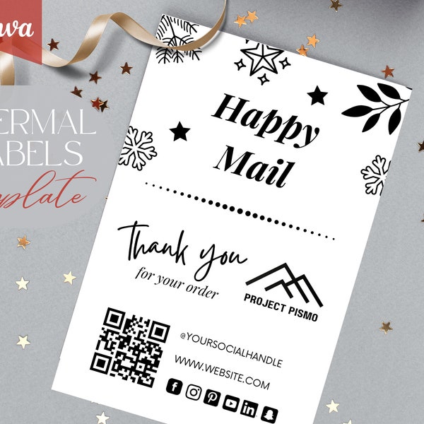 Custom Thermal Sticker Template - Etsy