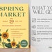 Spring Fling Market Flyer, Arts and Crafts Show, Flower and Plant Bake ...