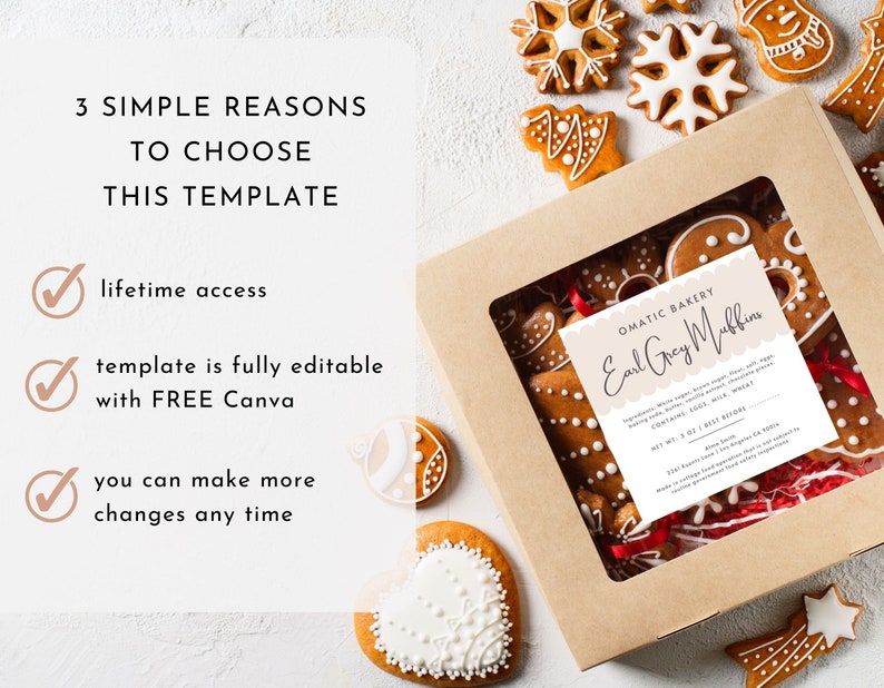 Editable Food License Label Template Custom Cottage Law - Etsy