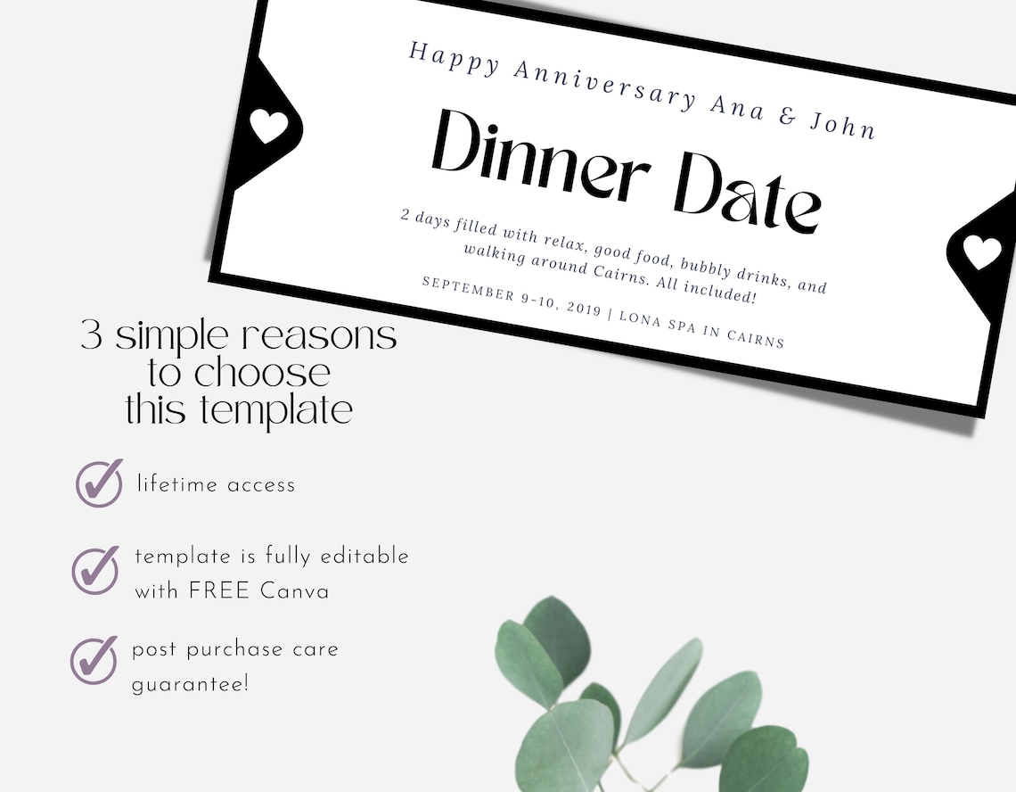 Birthday Dinner Date Invitation INSTANT DOWNLOAD EDITABLE - Etsy