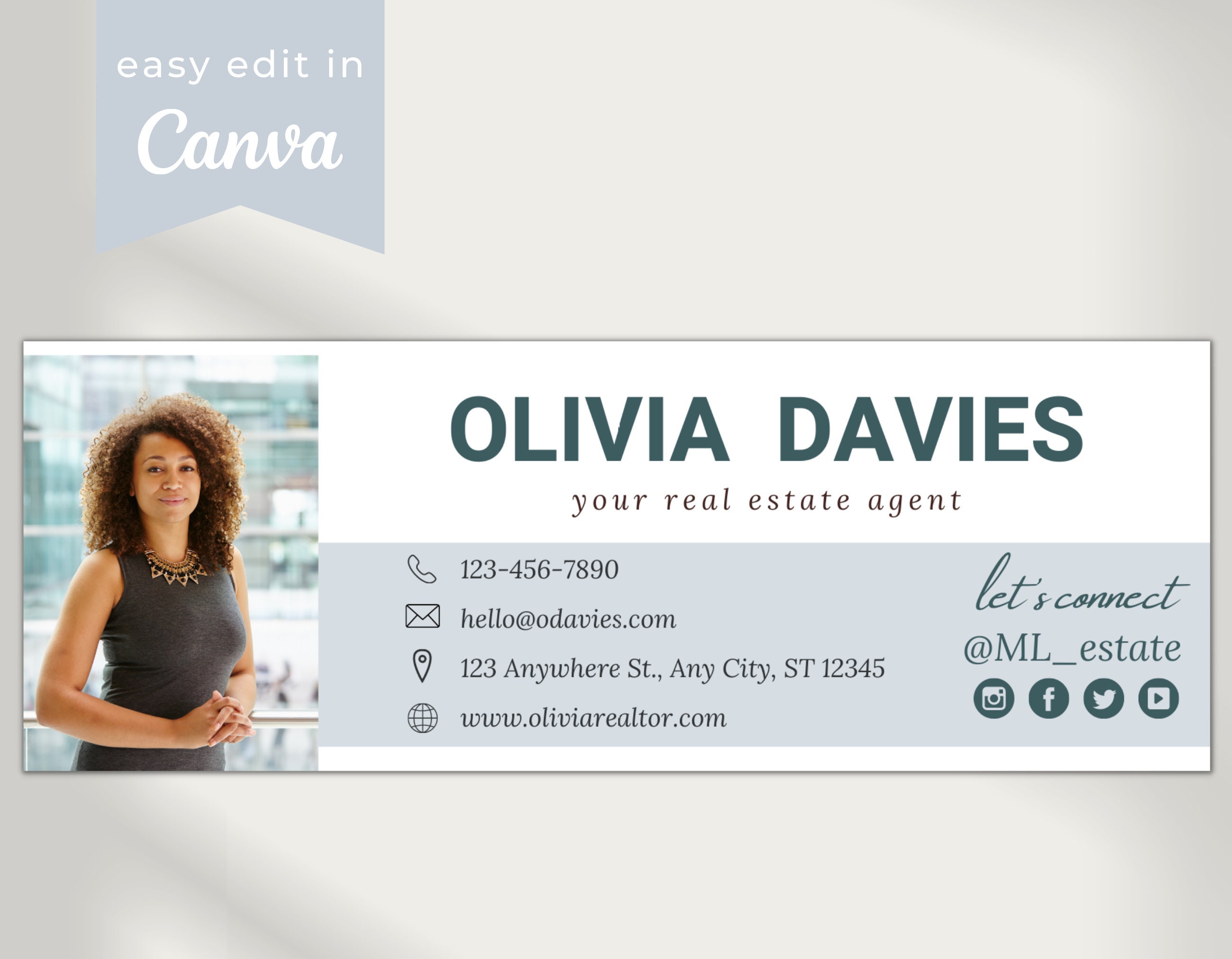 Professional Email Signature Elegant Simple Look of Your - Etsy