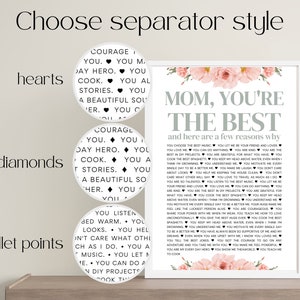 The Best Mom Gif Idea, Custom Mother and Daughter Print, Mother's Day ...