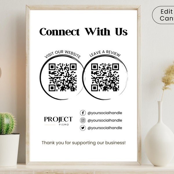 Visit Our Website Qr Code Sign - Etsy UK