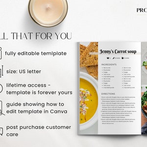 Editable Cookbook Template: Create Your Custom Recipe Book, Printable ...