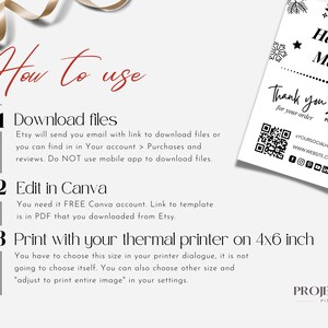 Thermal Printer Stickers Template, Custom Packaging Labels, Packaging ...