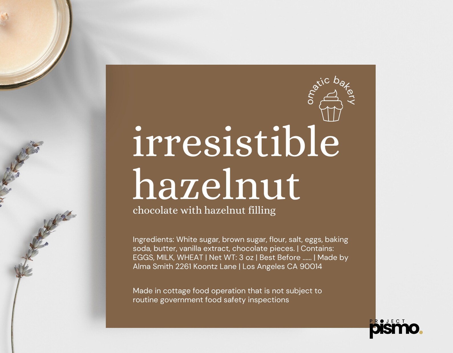 Modern Labels for Home Bakery, Home Baking Business, Food Labels With ...
