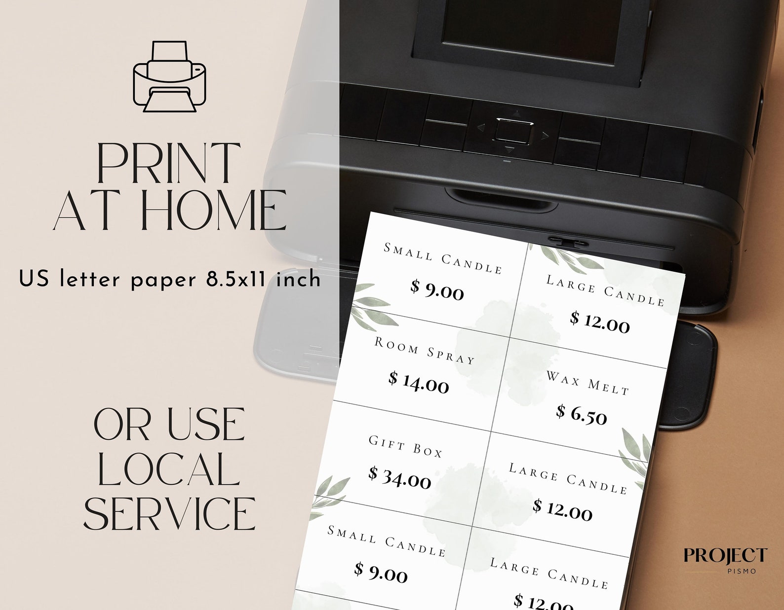 Craft Show Price List and Scan to Pay Signs, Editable Templates, Local ...