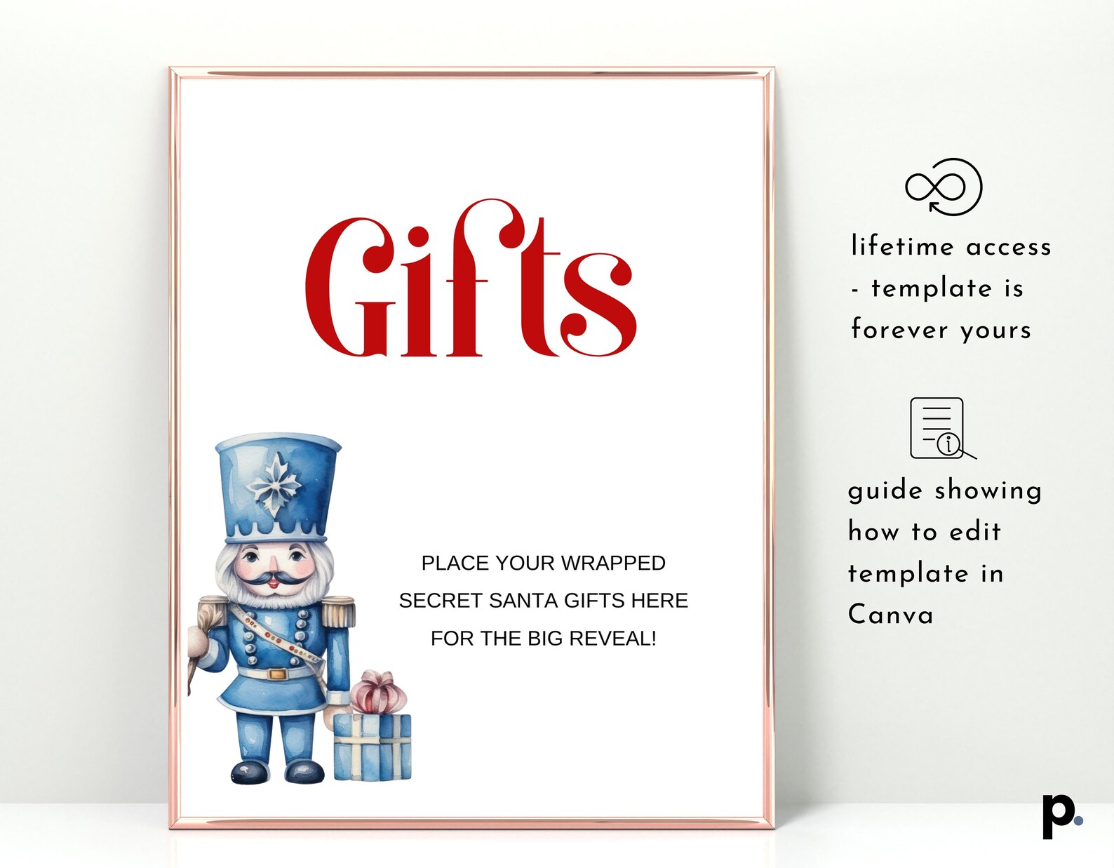 Pssst... Gift Drop Here Signs, Printable Signs for Secret Santa,leave ...