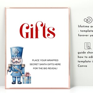 Pssst... Gift Drop Here Signs, Printable Signs for Secret Santa,leave ...
