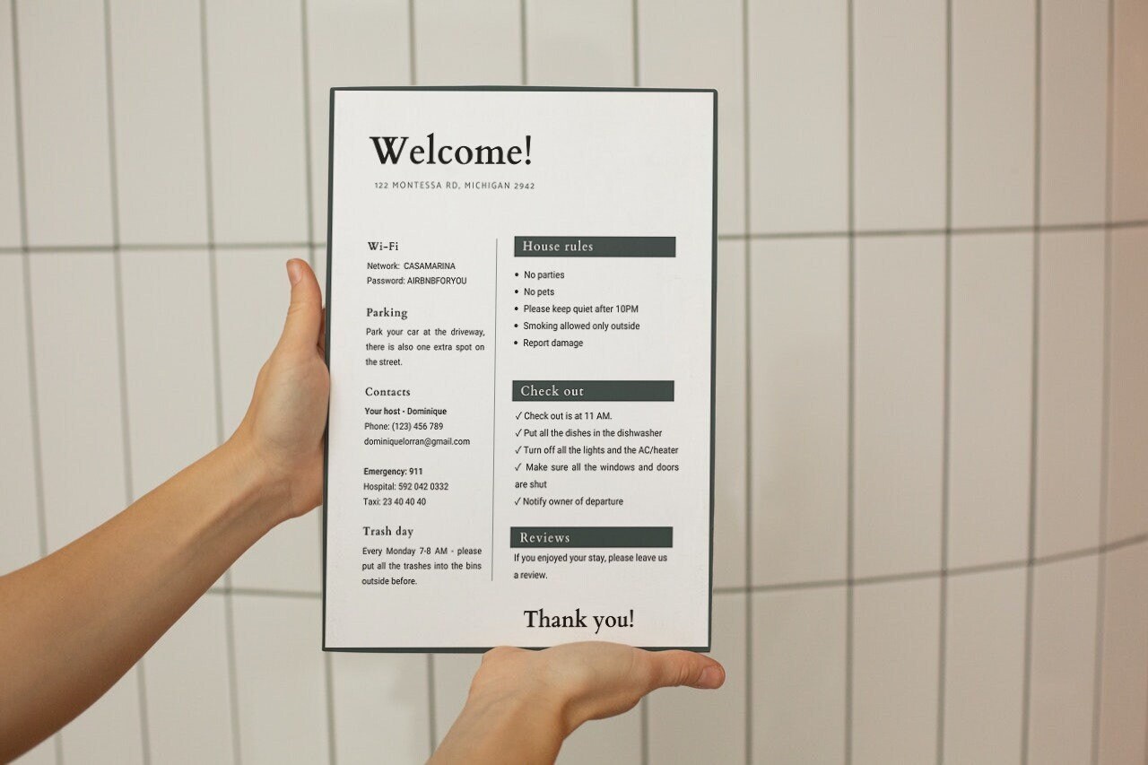Welcome Poster Template Editable Digital Download - Etsy
