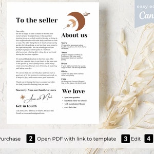 Home Offer Letter Template, Minimalistic Letter to House Seller ...