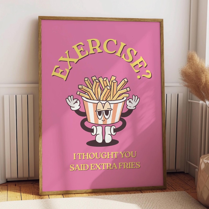 Exercise I Thought You Said Extra Fries - Etsy