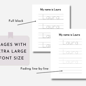 Name Trace Worksheet, Handwriting Practice, Printable for Pre Schoolers ...