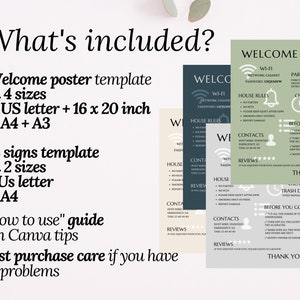 Welcome and House Rules Template for Airbnb Elegant | Etsy