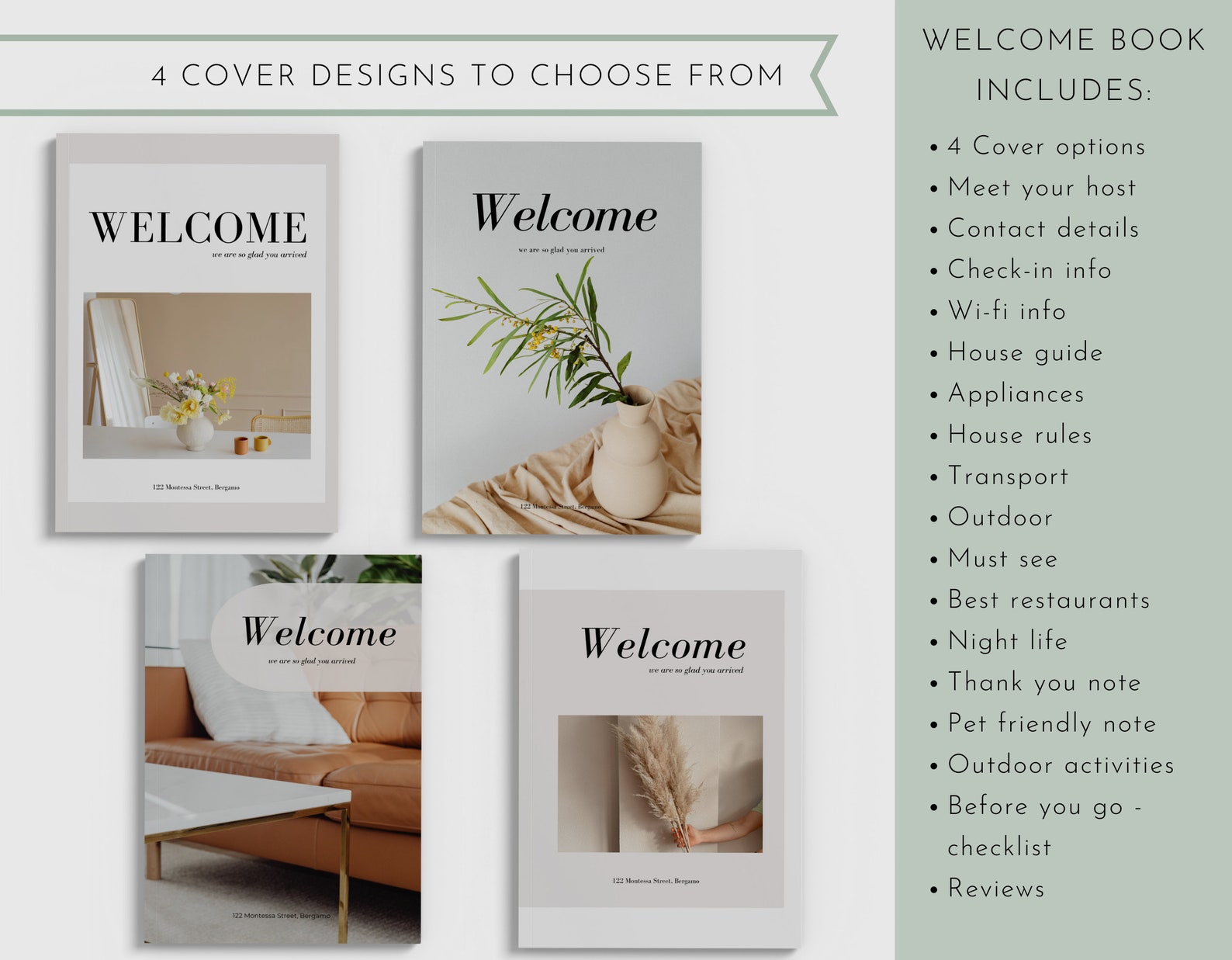 Airbnb Welcome Book Homaway VRBO Guest Arrival House Guide - Etsy