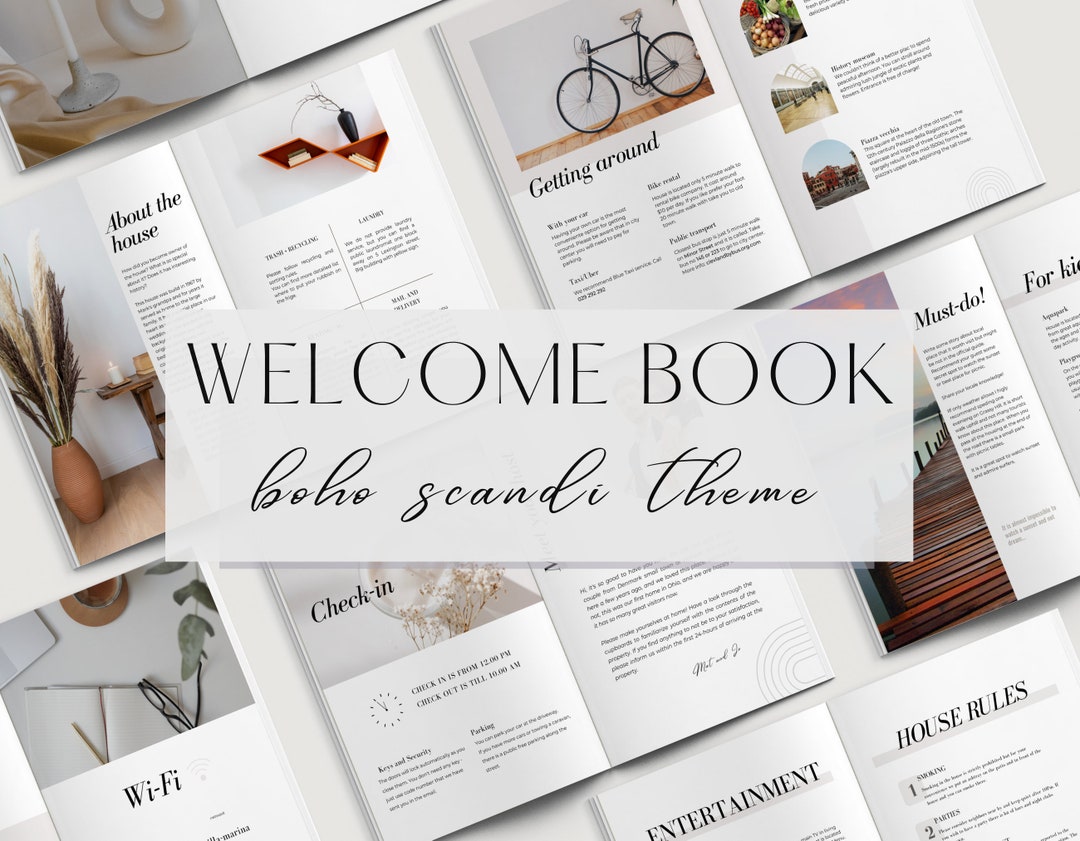 Airbnb Welcome Book Homaway VRBO Guest Arrival House Guide - Etsy