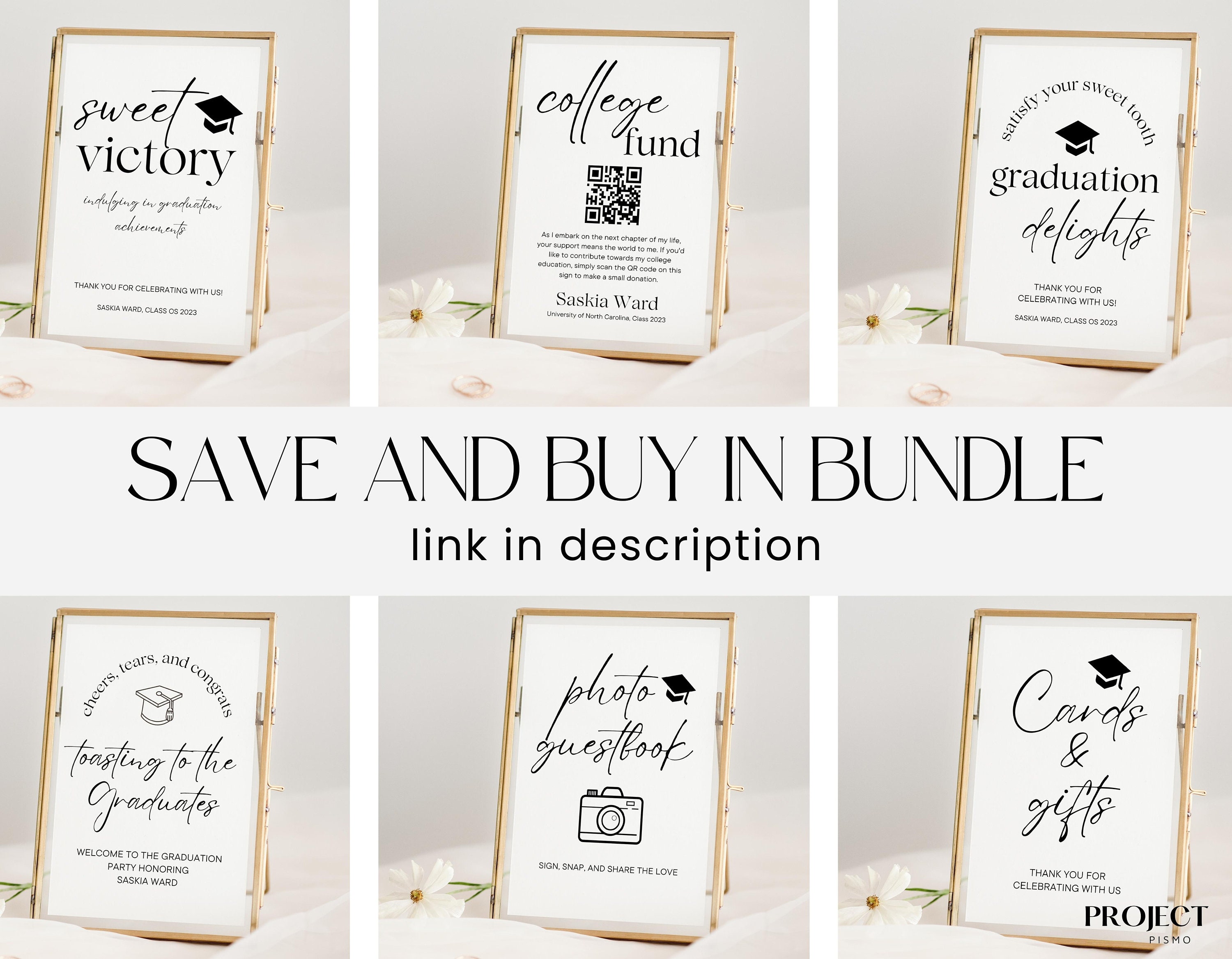 Graduation Party Photo Booth Signs, Guestbook for Grad Party Poster ...