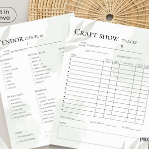 Craft Show Price List and Scan to Pay Signs, Editable Templates, Local ...