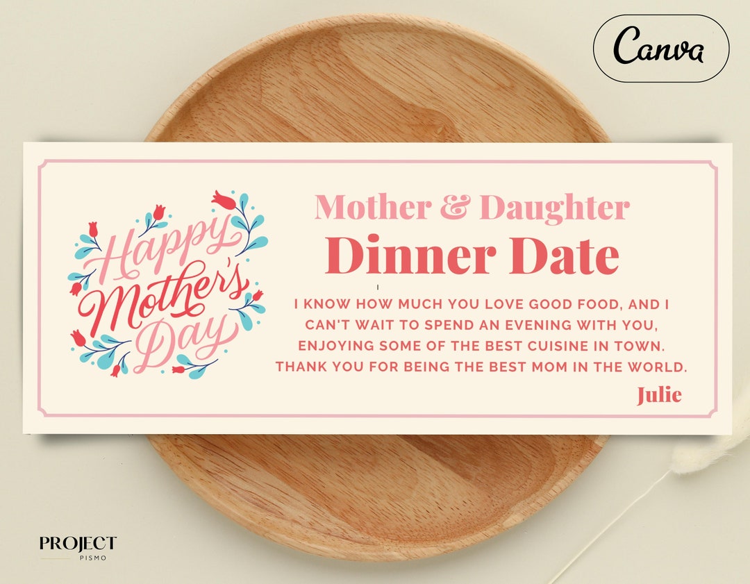 Editable Gift Voucher, Happy Mother's Day Gift Certificate Template ...