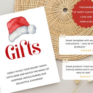 Pssst... Gift Drop Here Signs, Printable Signs for Secret Santa,leave ...