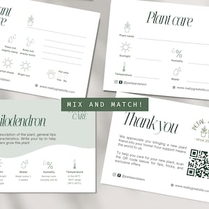 Plant Shop Signs Bundle Vendor Plant Business Template Garden Social ...