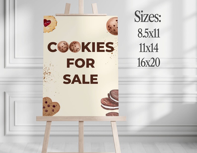 Girl Scout Cookie Price Sign for Booth, Editable Template for Cookie ...