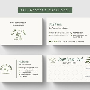 Plant Shop Signs Bundle Vendor Plant Business Template Garden Social ...