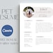 Pet Bio Resume, Renting Dog Profile, Foster Cat Bio, About My Pet ...