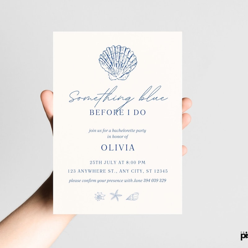 Seashell Invitations - Etsy