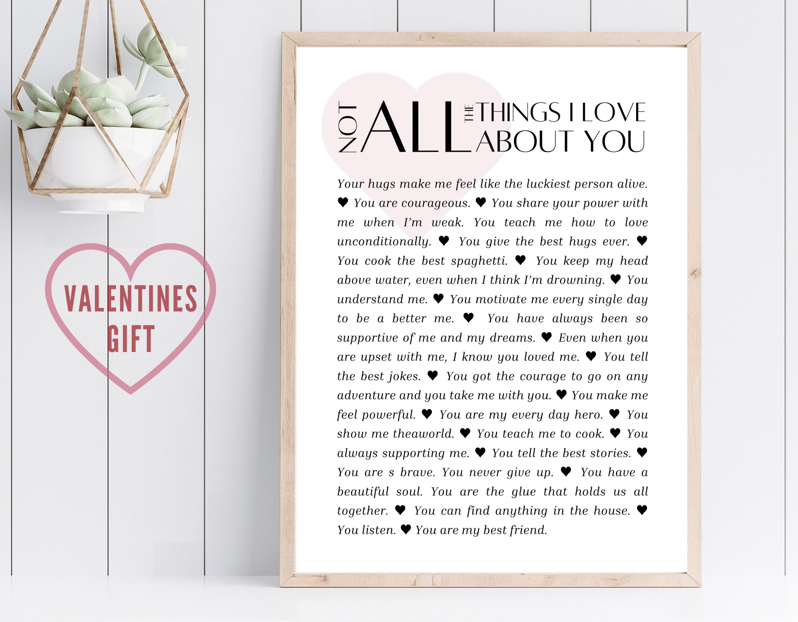 Valentines Gift Romantic Poster Printable Last Minute Not - Etsy